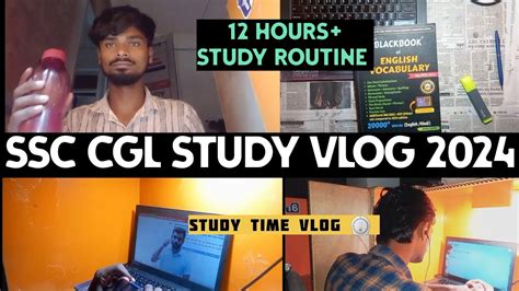 Ssc Cgl Study Vlog Day Hours Study Routine Ssccgl
