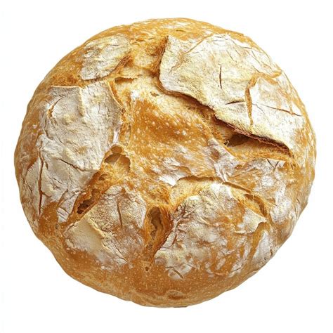 Damper Bread Isolated On A Solid White Background Premium Ai