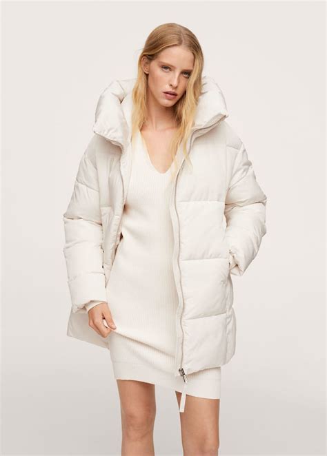 Hood Quilted Coat Women Mango Usa