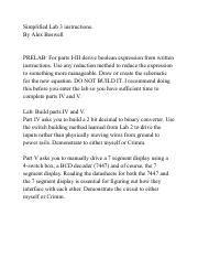 Designing And Implementing Logic Circuits Lab Instructions Course Hero