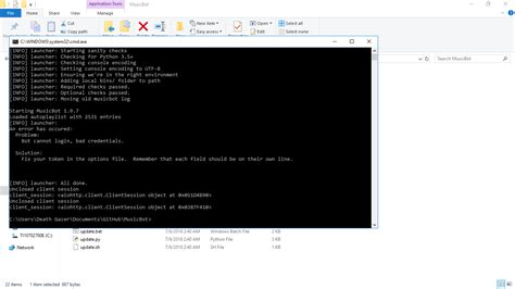 Bad Credentials Issue Please Send Help · Issue 1661 · Just Some