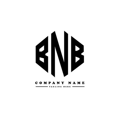 Bnb Letter Logo Design With Polygon Shape Bnb Polygon And Cube Shape