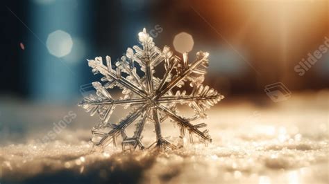 Real Snowflake Desktop Background
