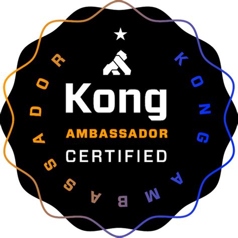 Kong Certified Ambassador Credly