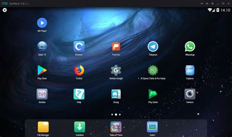 nox player emulator android click 2 left