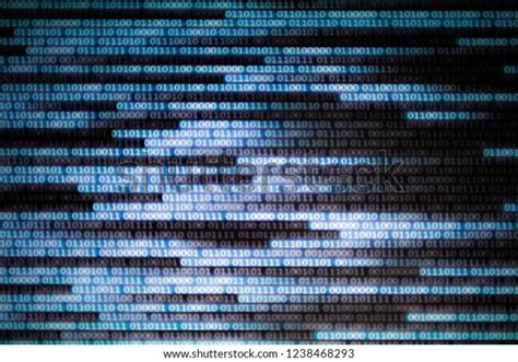 Binary Code Data Bit Screen Display Stock Photo Edit Now