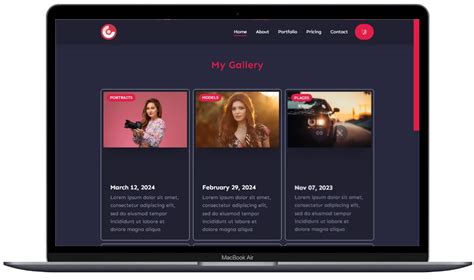 Github Miladjoodi Photography Website In This Project I Employed A