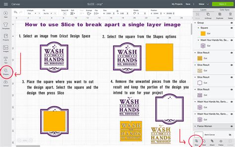 How To Use Slice In Cricut Design Space The Barne Yard