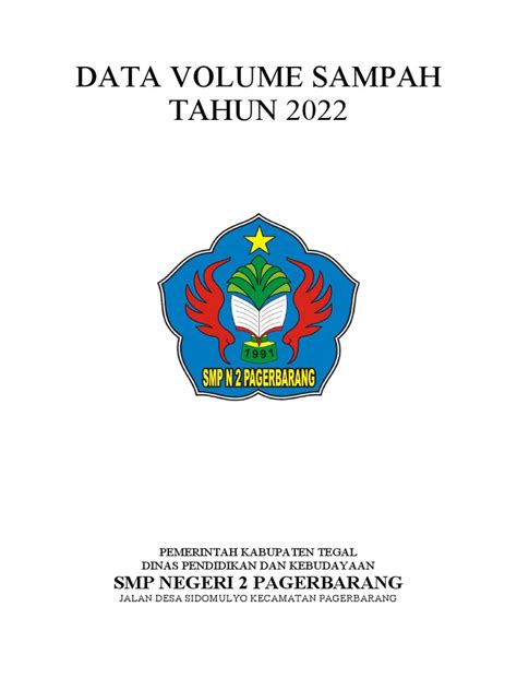 Data Volume Sampah Pdf