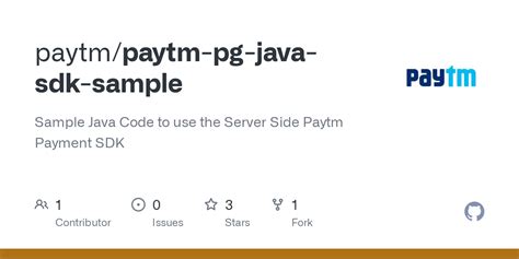 GitHub Paytm Paytm Pg Java Sdk Sample Sample Java Code To Use The