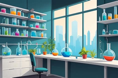 Premium Photo Design A Lab Scene With Open Windows Allowing Natural Light To Brighten The