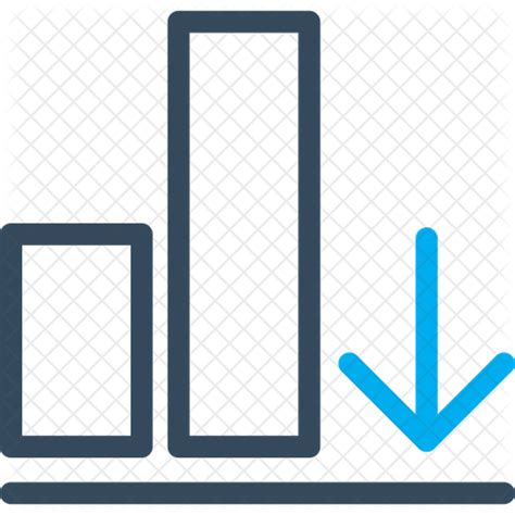 Down Chart Icon Download In Dualtone Style
