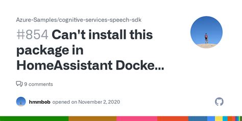 Cant Install This Package In Homeassistant Docker Container · Issue