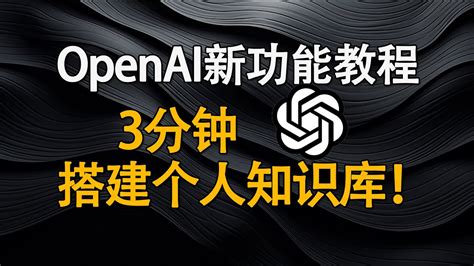 免费开源！三分钟！用openai新功能assistants，搭建个人知识库ai助手网站！ Youtube