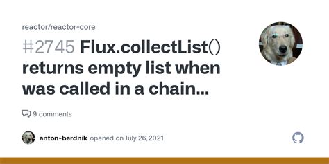 Llectlist Returns Empty List When Was Called In A Chain After