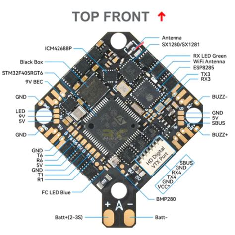 BetaFPV F4 20A AIO FC V1 ELRS 2 4G 2 3S 26X26mm Brushless Flight Controller For Pavo Pico