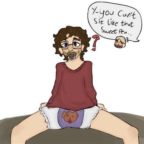 Rule 34 Abdl Brown Hair Confused Look Diaper Facial Hair Gay Glasses Hannibal Hannibal Lecter