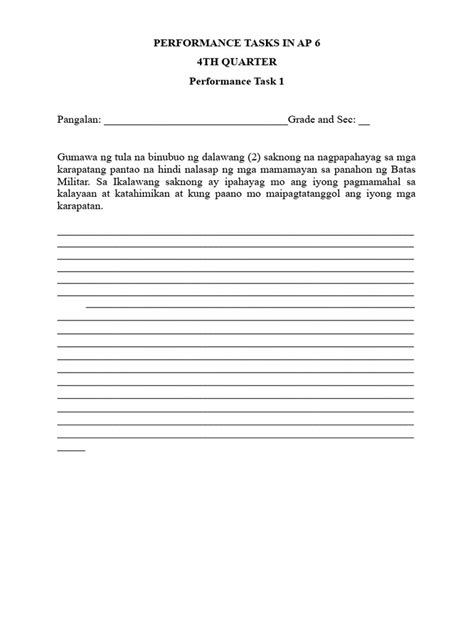 Performance Task Ap 6 Q4 Pdf