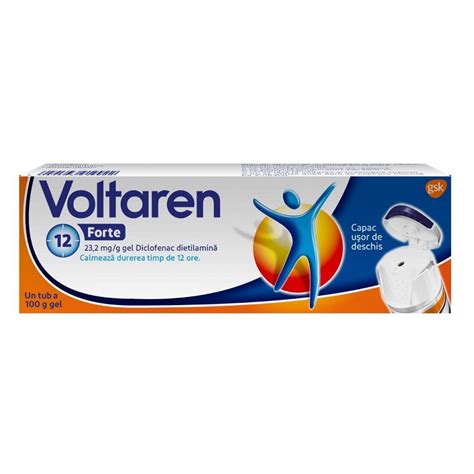 Voltaren Forte gel, 23.2mg/g, 100 g, Gsk : Farmacia Tei online