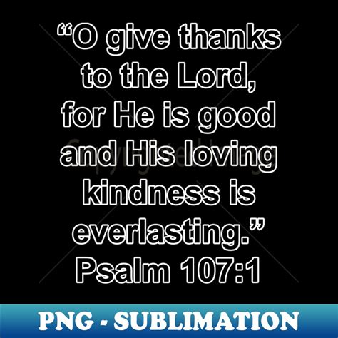 Psalm 1071 Bible Verse Typography High Resolution Png Sub Inspire