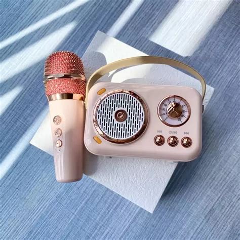 Micr Fono Port Til UHF Para Karaoke De Ni Os Minialtavoz Inal Mbrico