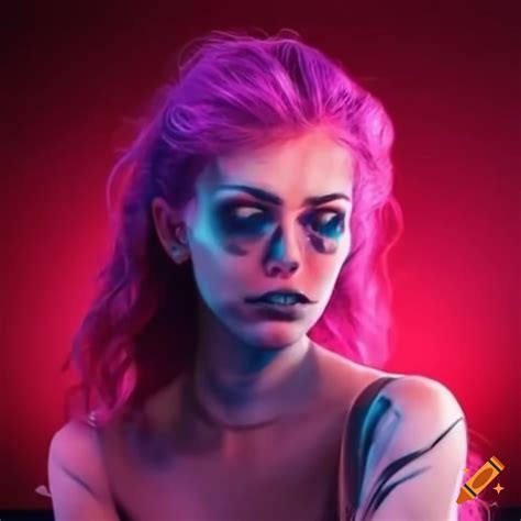 Abstract Design With Geometric Shapes In Vibrant Colors On Craiyon