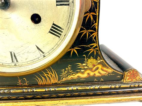 japanned chinoiserie 8 day kienzle striking mantle clock