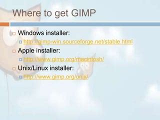 Educ Report On GIMP PPT