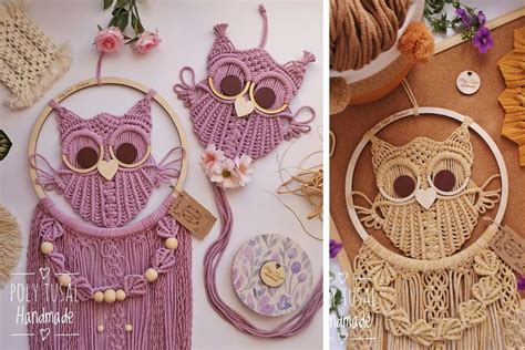 5x Gorgeous Pdf Macrame Patterns By Poly Tusal Handmade Macrame For