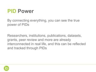 Building Open Research Infrastructure With PIDs PPT