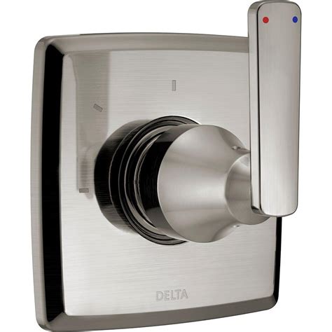 Delta Ashlyn Handle Setting Diverter Valve Trim Kit In Stainless Valve Not Included T