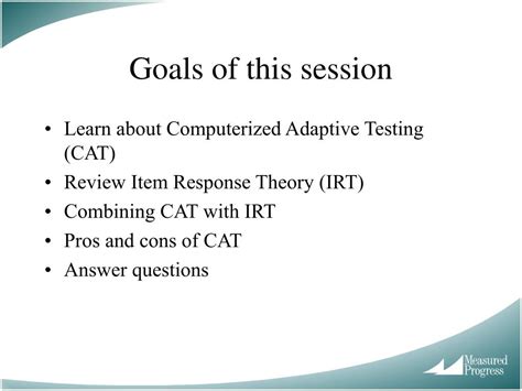 Ppt Computerized Adaptive Testing What Is It And How Does It Work