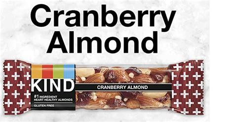 Kind Nut Bars Cranberry Almond 1 4 Ounce 24 Count Only 16 58