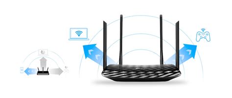 TP Link Archer C6 AC1200 Wireless MU MIMO Router Black Technomobi