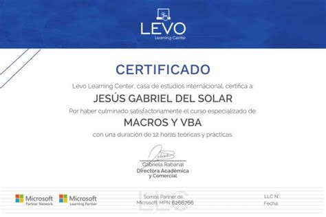 Macros Y VBA Levo Learning Center