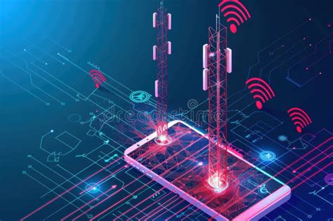 5g Mobile Network Concept With Modern Communication Infrastructure