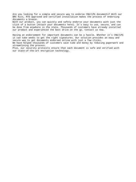 Endorsements Pdf
