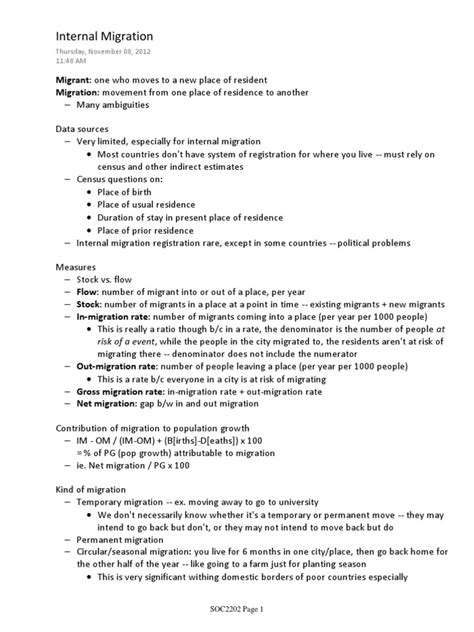 Internal Migration Pdf Human Migration Immigration