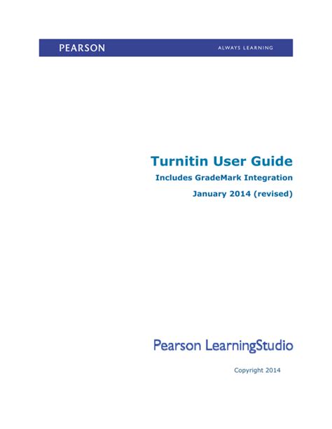 Turnitin User Guide