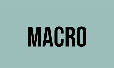 What Does Macro Mean Meaning Uses And More Fluentslang