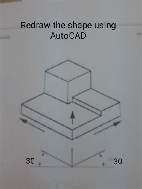 Solved Redraw The Shape Using AutoCAD Chegg