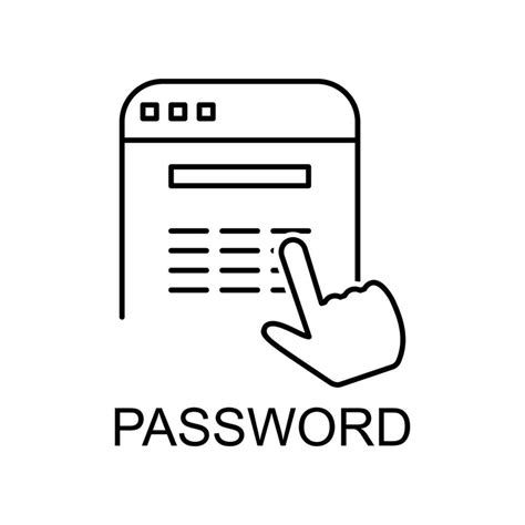 Password Enter Vector Icon 22763790 Vector Art At Vecteezy
