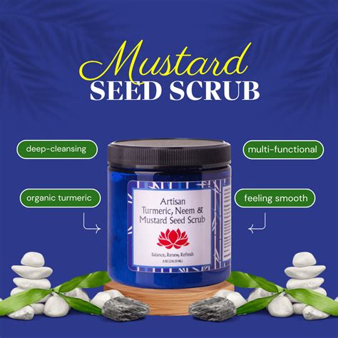 Doctor Zymes Artisian Turmeric Neem And Mustard Seed Scrub Deep