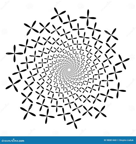 Swirl Vortex Background Rotating Spiral Pattern Of A Whirling Of