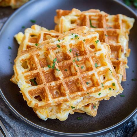 Crunchy Egg And Cheese Hash Brown Waffles Recipe That Sizzle Urban Organic