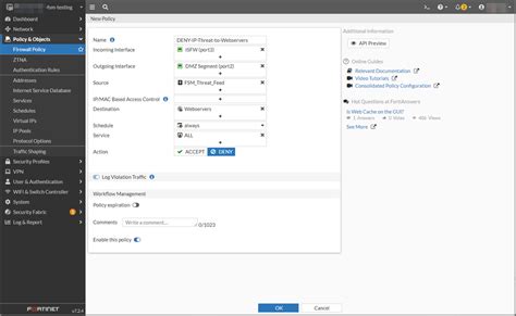 Configure Vip To Block Access To Critical Assets Fortisiem 733 Fortinet Document Library