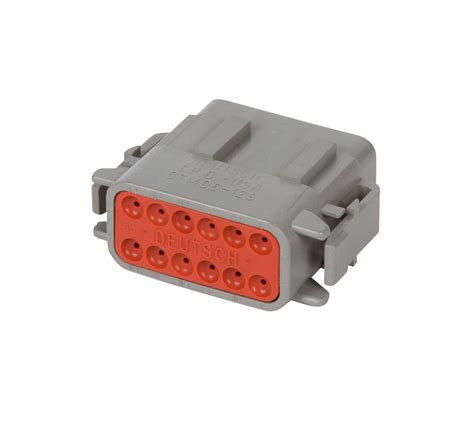DTM Series, Connector, Plug, 12 Circuit, A Key