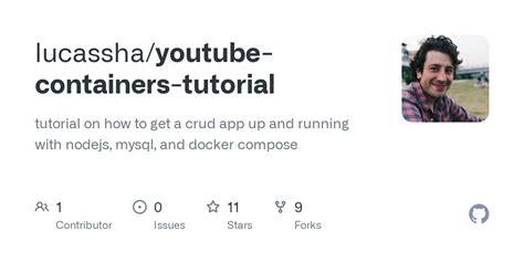 Github Lucassha Youtube Containers Tutorial Tutorial On How To Get A Crud App Up And Running