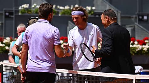Wawrinka Prevails Against Rublev In Game Of Rock Paper Scissors ATP Tour Tennis