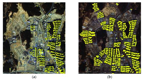 Final Building Detection Results Of Site 1 A 2013 Image B 2019